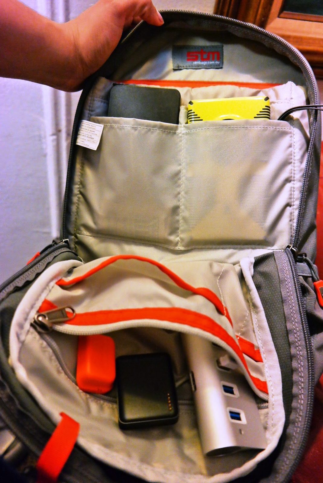 Aero Backpack Review – STM Bags – Top View – 1 – TechWeLike